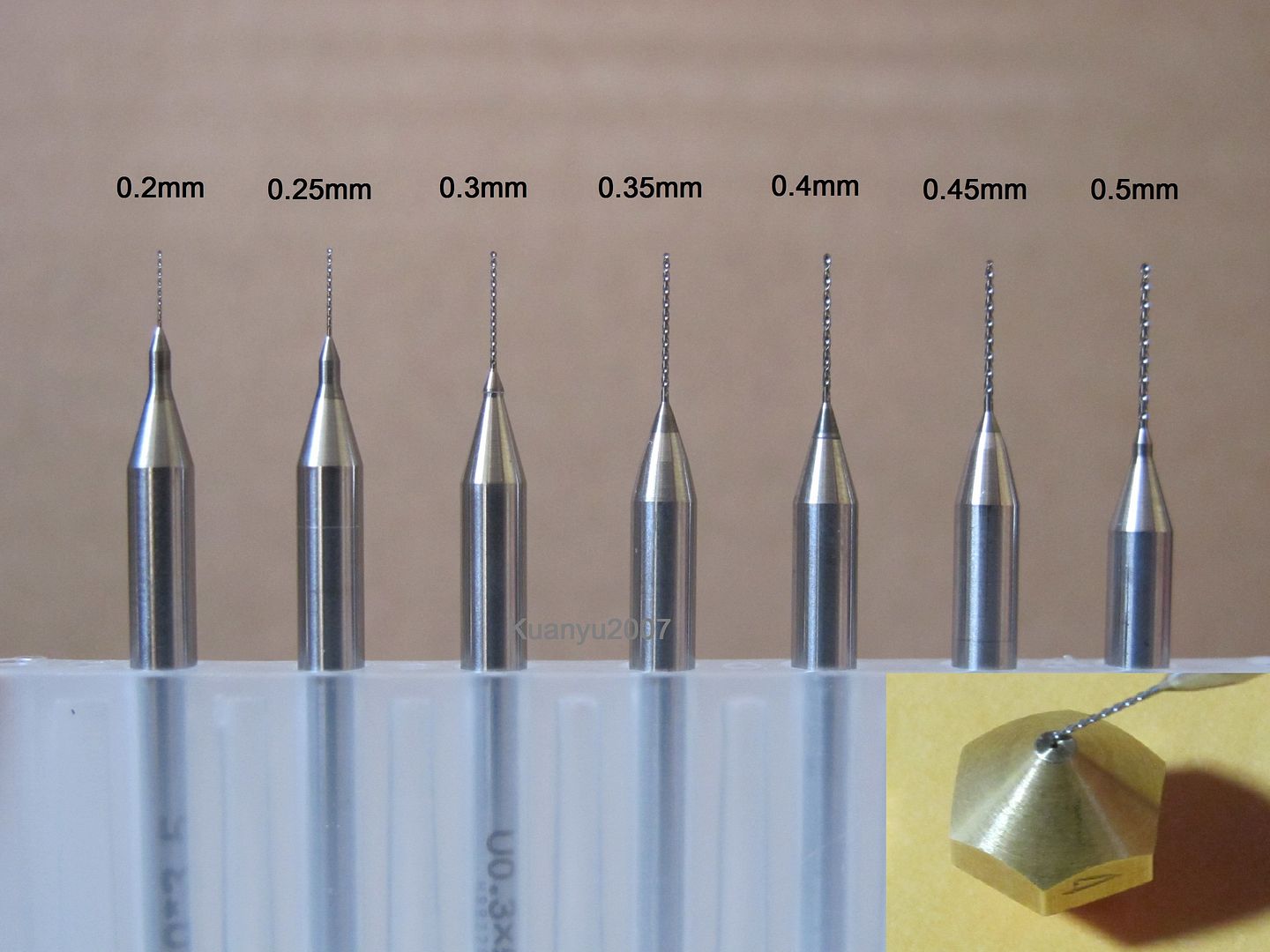 0 2mm To 0 5mm 7 Sizes Drill Bits For 3D Printer Nozzle Cleaning Kit