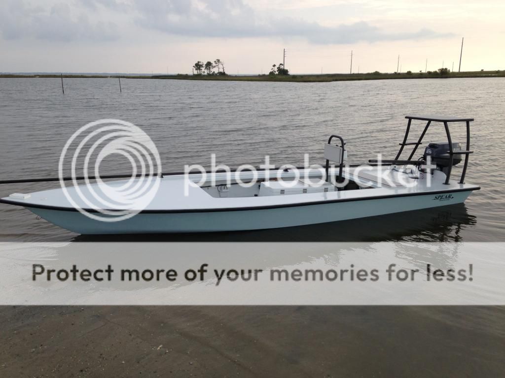 Blue Tone White skiff | Dedicated To The Smallest Of Skiffs