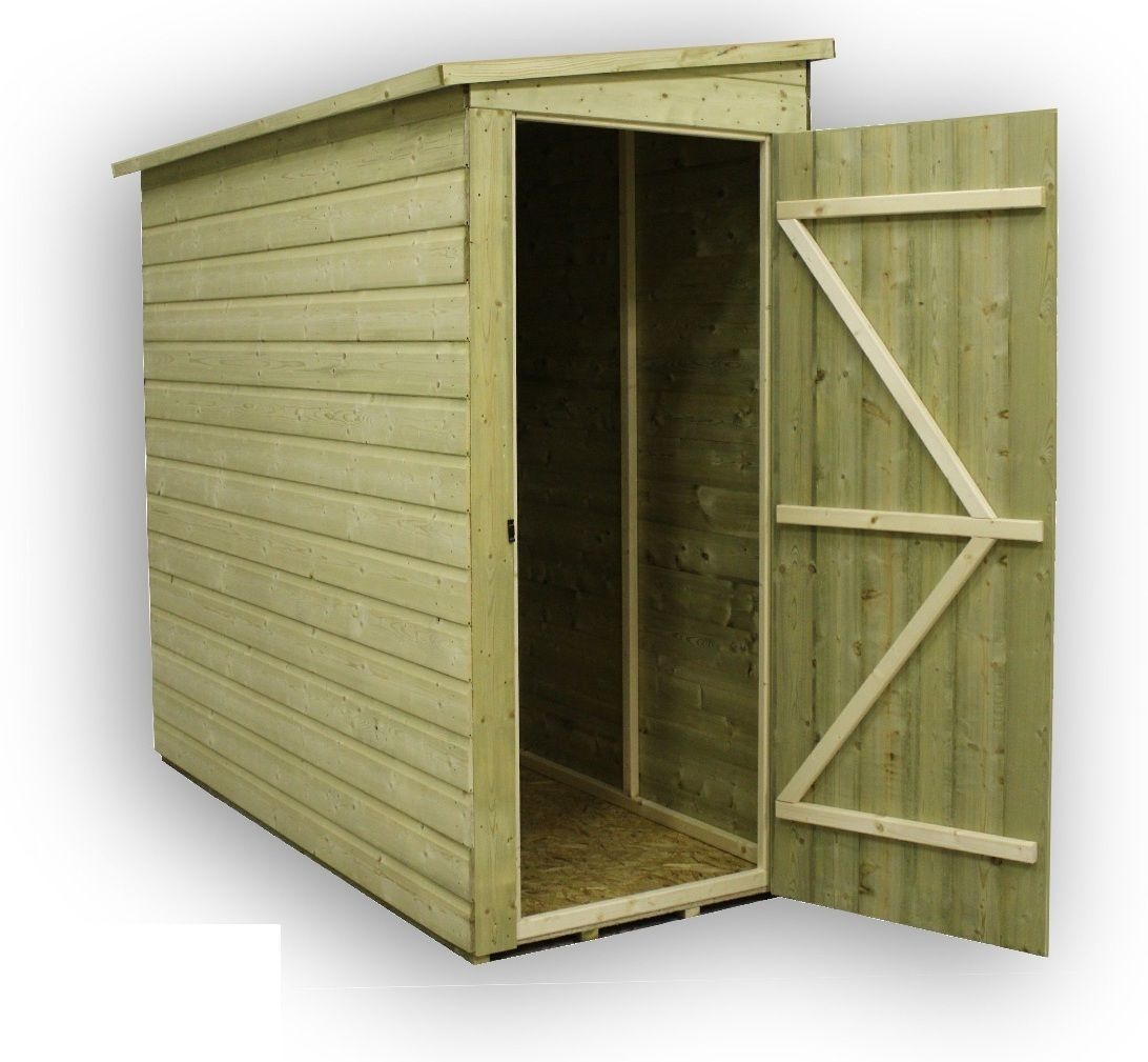 GARDEN SHED 8X3 SHIPLAP PENT SHED TANALISED PRESSURE TREATED TONGUE AND ...