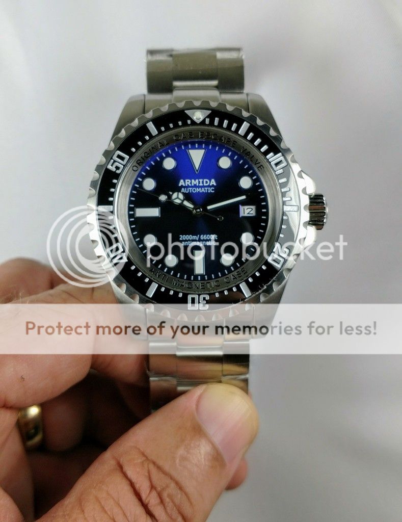 SOLD:Armida A4 Blue/Black dial Miyota 9015 Automatic | WatchUSeek Watch ...