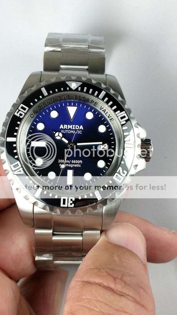 SOLD:Armida A4 Blue/Black dial Miyota 9015 Automatic | WatchUSeek Watch ...